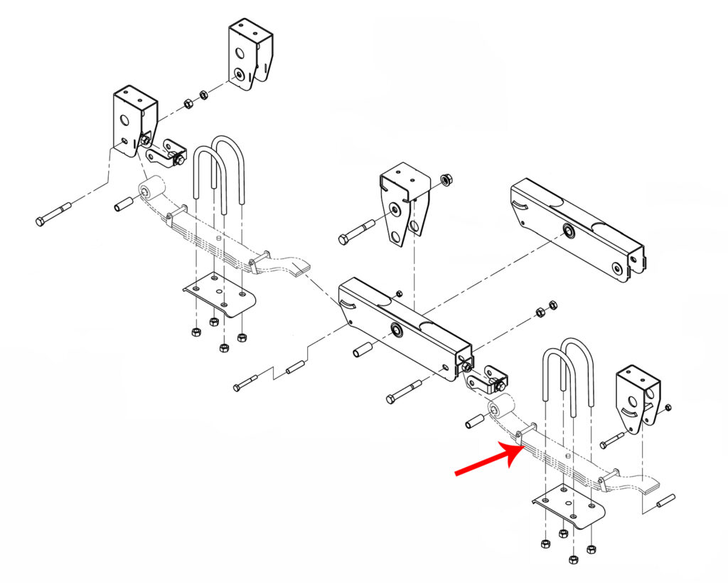 Dexter 5-Leaf Slipper Spring with Bushing Part Number 2059046 – Eager ...